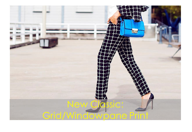 On Fashion and Things: Future Classic: Grid - Windowpane Print