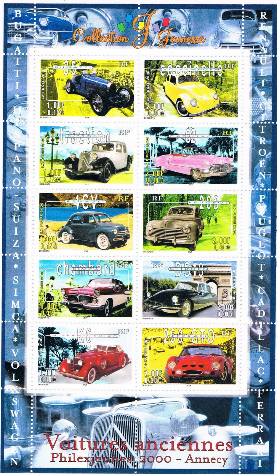 Rainbow_stamps_and_coins: Theme : Volkswagen Beetle - 02