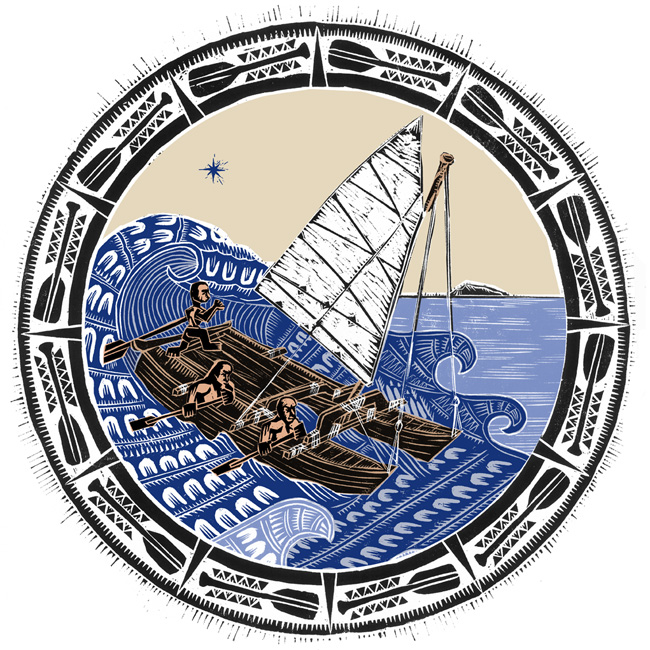 Creative Diary: The symbol of Uminchu-maru project 海人丸木版