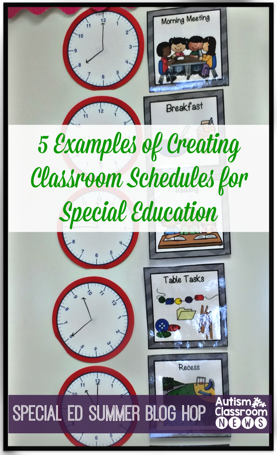 5 Examples of Setting Classroom Schedules in Special Education: Special ...