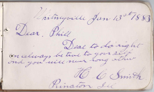 Heirlooms Reunited: 1880s Autograph Album of Isaac Phillips Denham of ...