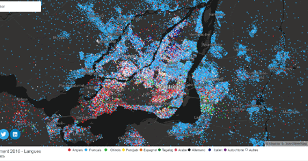 Maps Mania: The Dot Map of Canadian Languages