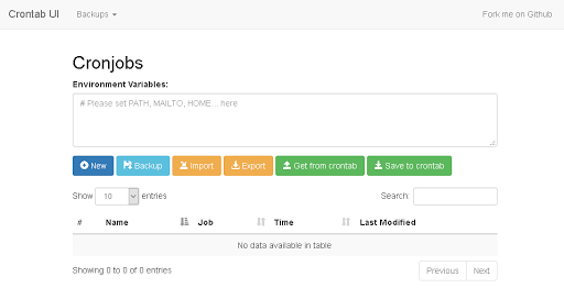 serverあれこれ: Raspberry Pi(Raspbian Buster)にCrontab UIをインストールする