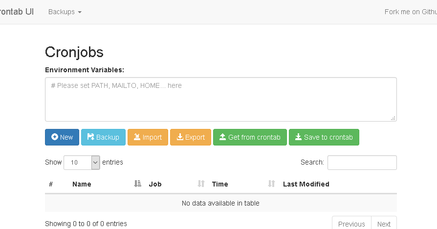 serverあれこれ: Raspberry Pi(Raspbian Buster)にCrontab UIをインストールする