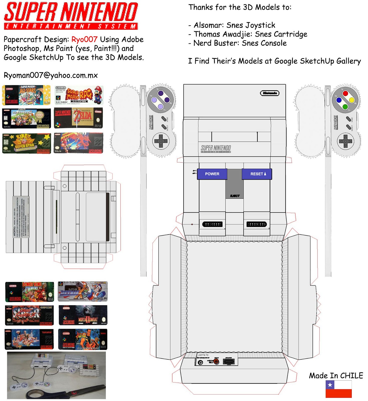 Mi Colección De Videojuegos Papercraft Consolas De Videojuegos Hechas De Papel