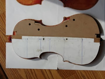Ken's violin making: Moulds for the 2 violins