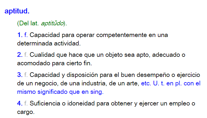 Mi visión: ¿Qué son las aptitudes?