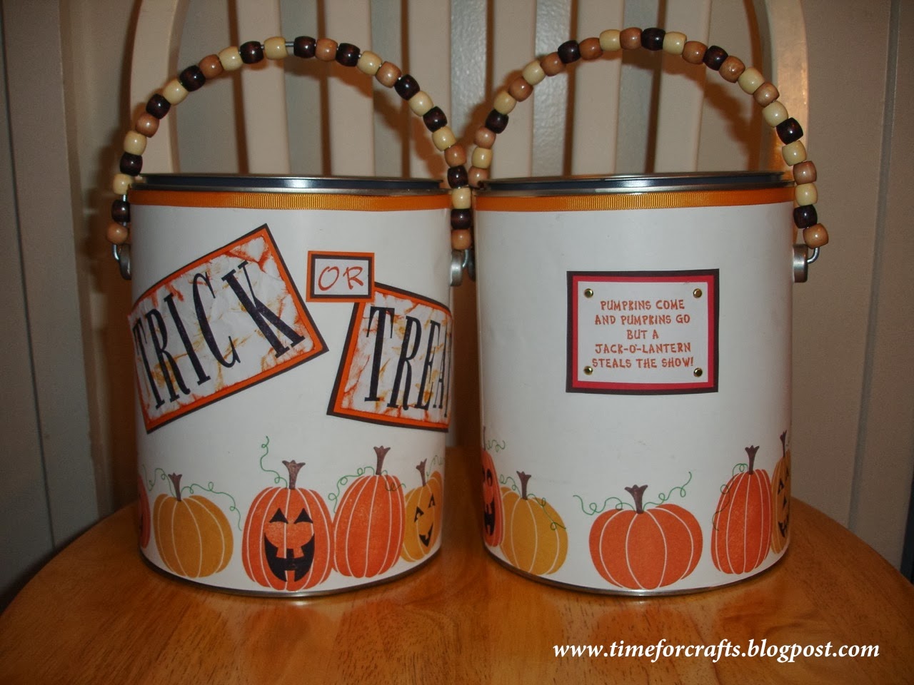 Time For Crafts: Trick Or Treating Buckets