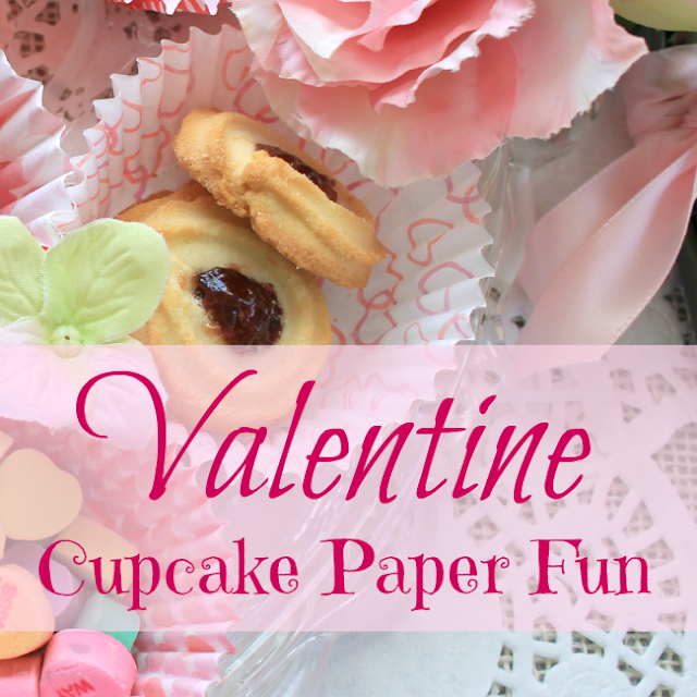 Valentine Cupcake Paper Fun - Crafts a la mode