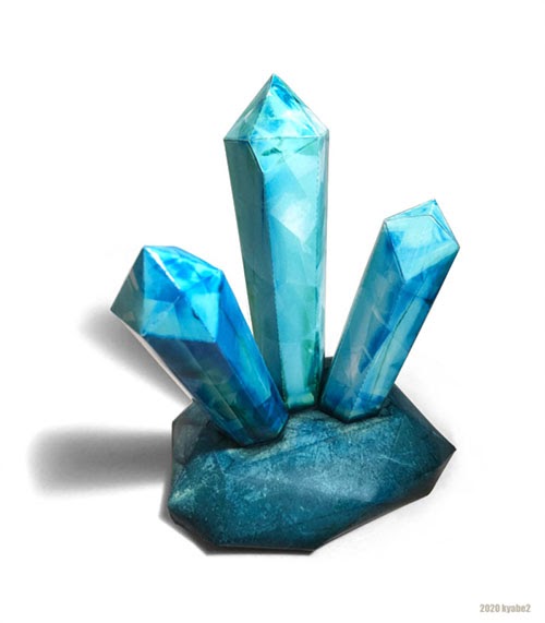 Blue Crystal Papercraft | Paperized Crafts
