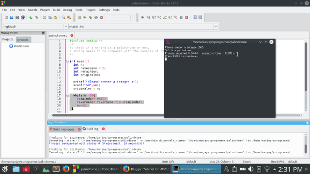 Checking Given Integer is Palindrome or Not Checking Given Integer is Palindrome or Not