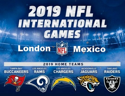 NFL confirmed 2019 International games schedule dates, times 4 in ...