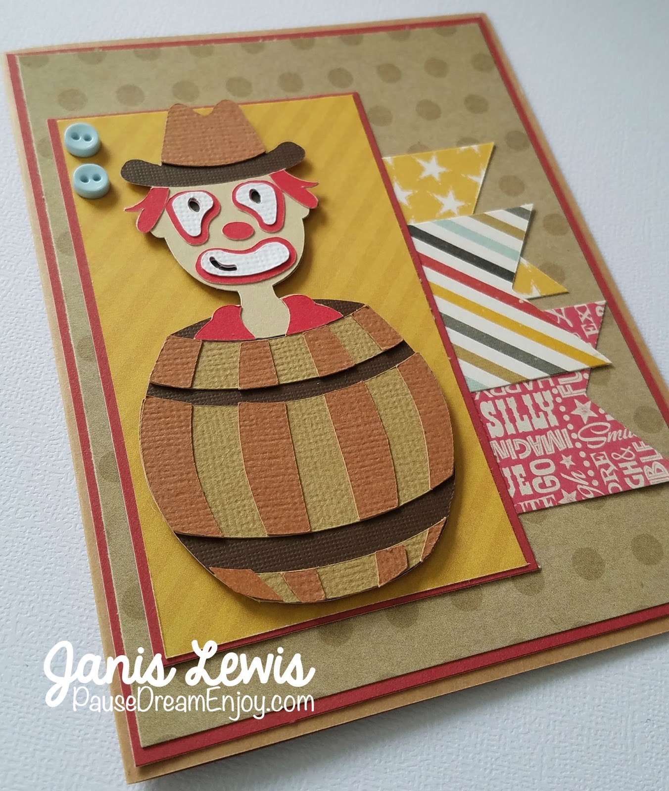 Pause Dream Enjoy: Rodeo Clown Card
