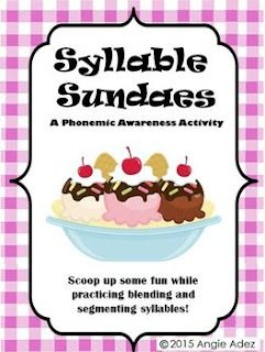 Mrs. Adez's Kindergarten: Syllable Sundae Fun!