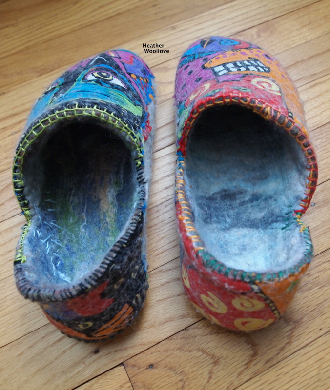 Wool love-functional fiber art: Silk Scarf Embellished Slippers- Part 3 ...