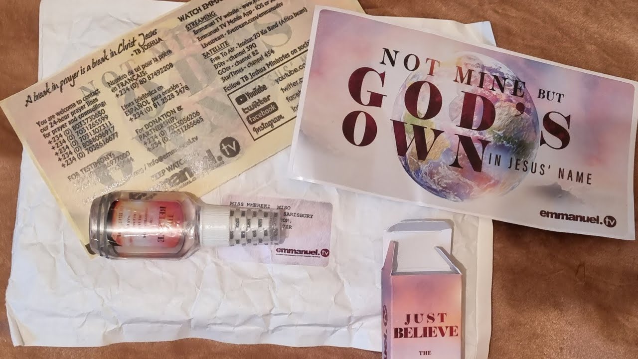 Anointing Sticker Tb Joshua / 4 Ways To Get Scoan Anointed Water 2021 ...