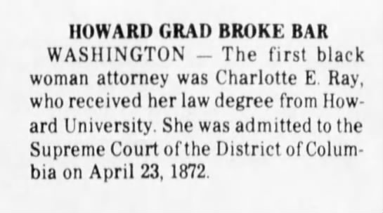 Black History Heroes: Charlottes E. Ray: First African-American Woman ...