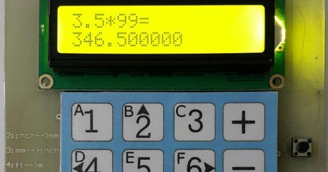 Calculator with AVR