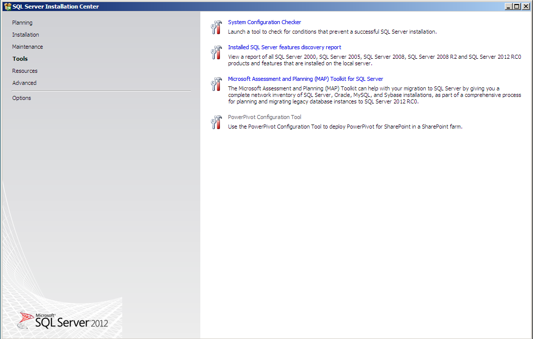 SQL Server Hints: SQL Server 2012 steps installation