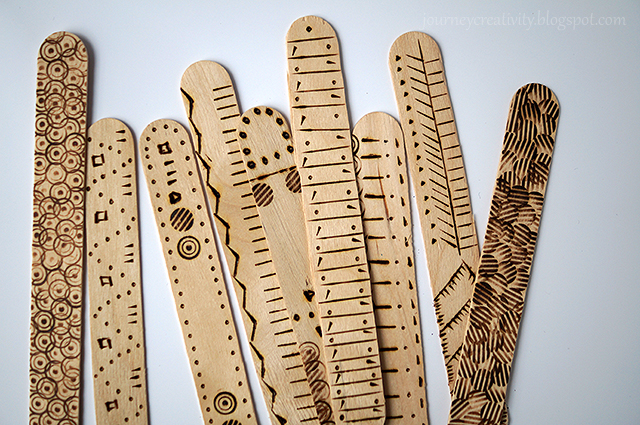 Pyrography bookmarks - Journey into Creativity