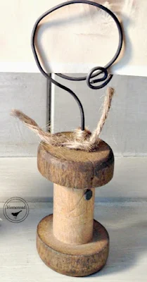 Vintage Spool Photo Display