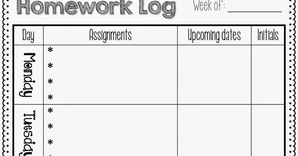 Homework Logs - SSSTeaching