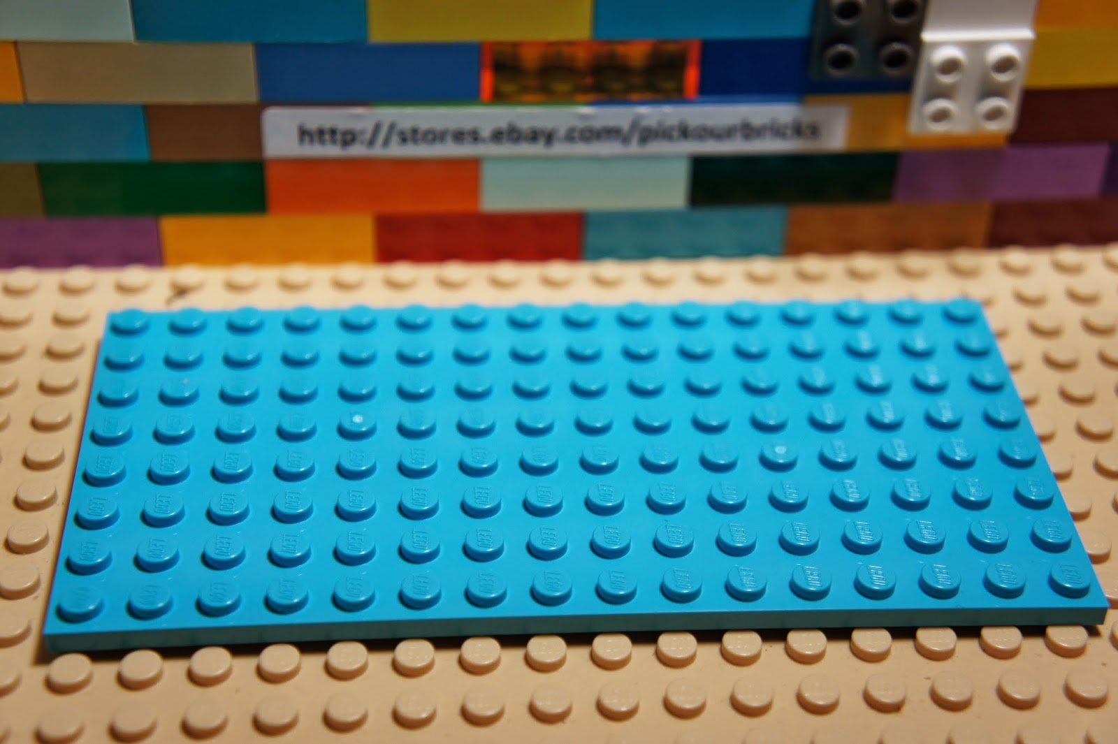 LEGO 92438 Assorted Colors DISPLAY BASE PLATES 8x16 Choose Pink Blue ...