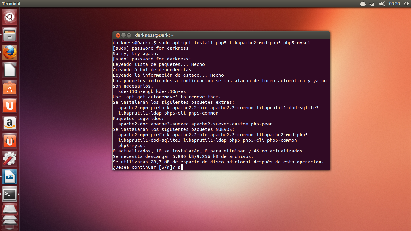 Instalar Apache 2 Php5 Y Msql En Ubuntu