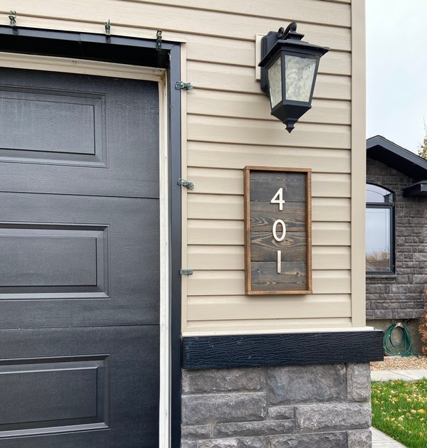 Rustic Wooden House Sign