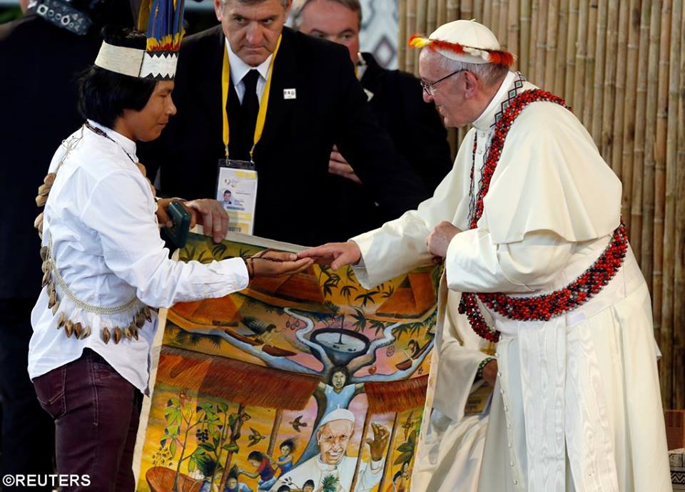 Pope Francis to #Natives "Each culture and each worldview that receives ...