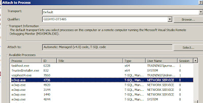 Purna's MORE SHAREPOINTS : Attaching specific W3WP Worker Process in ...