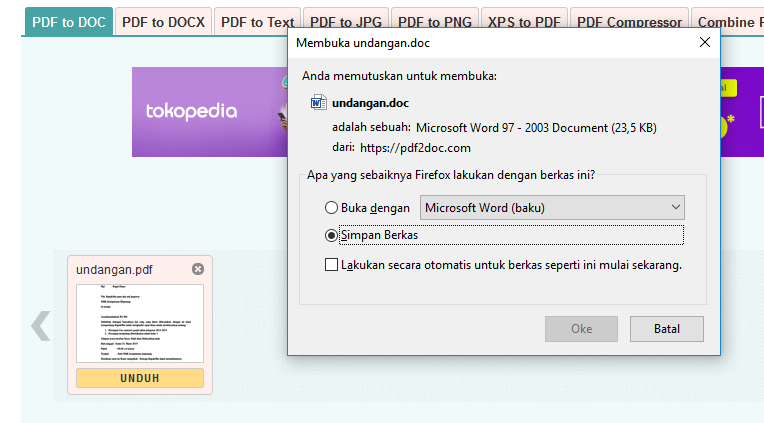 Cara Merubah File Pdf Ke Word - Gole Panduan