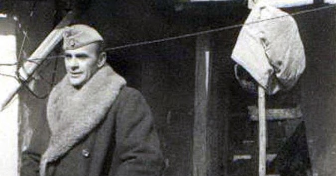 Ritterkreuzträger: Johann de Boer with His Dog