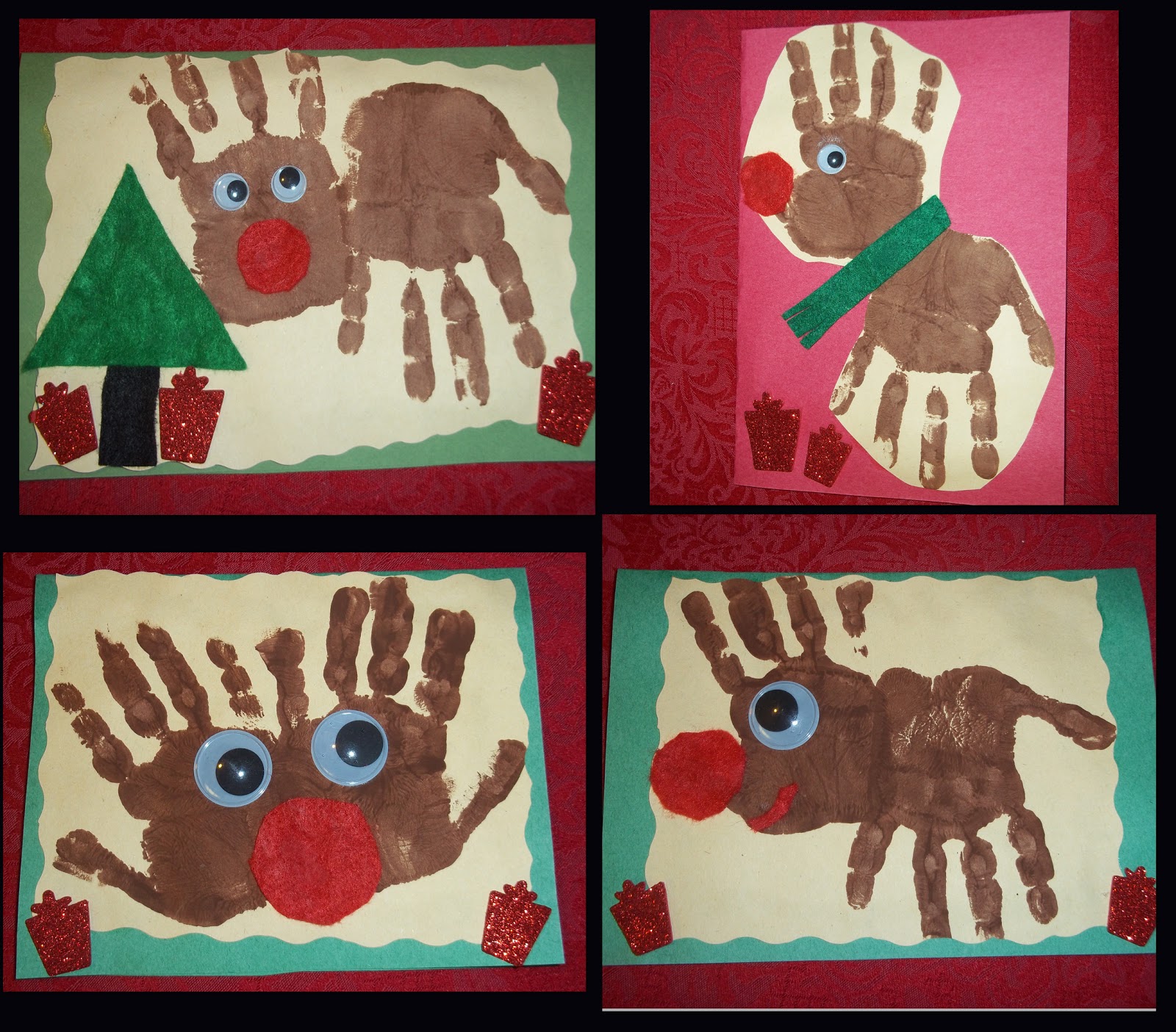My life ♥ Ma vie: 1 project at the time.: DIY-hand-print reindeer ...