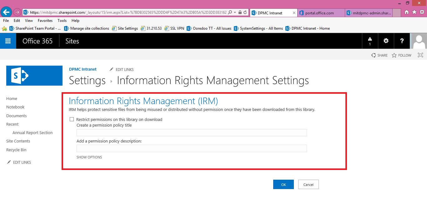 Chanaka's Blog: Enable RMS in SharePoint 2013 Online using Azure RMS