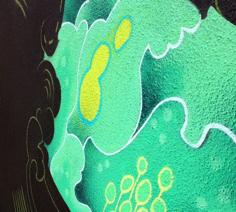 ONEQ creates a gorgeous mural on the streets of Tokyo, Japan ...