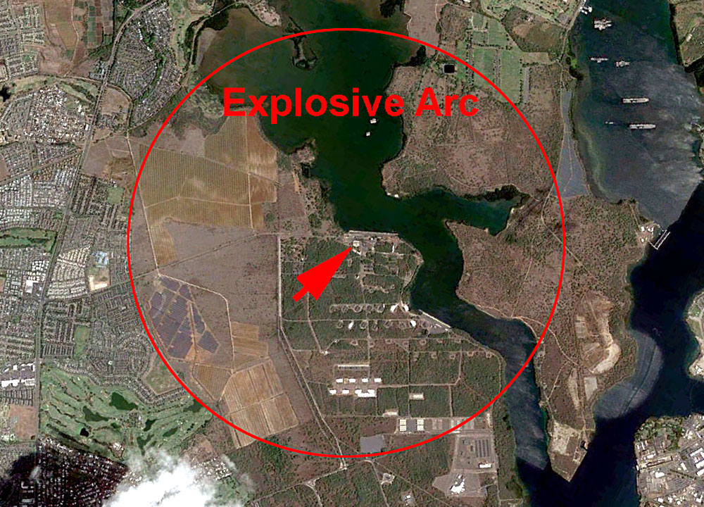 West Loch Blast Zone: How To Determine West Loch Explosive Arc Circle ...