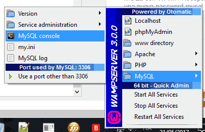 Resettare password di root MYSQL con WAMP | Oggi è un altro post