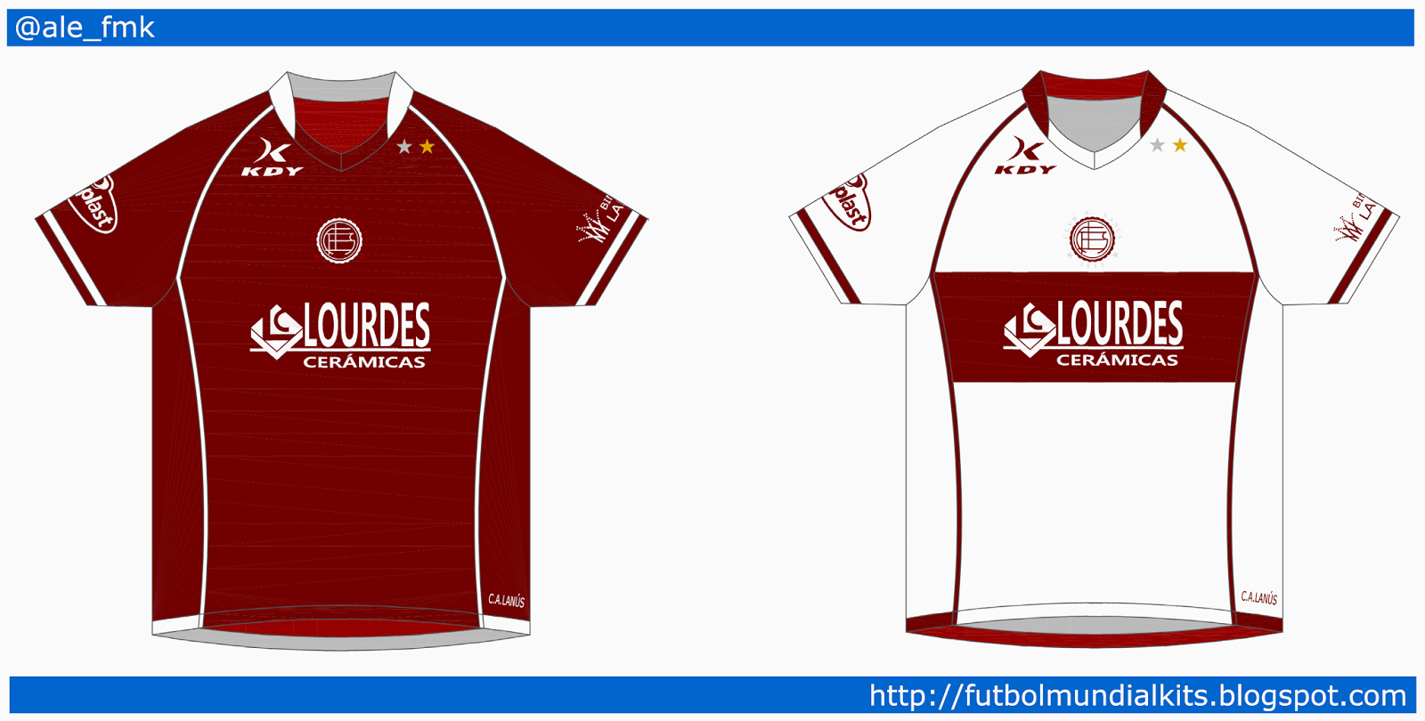 Fútbol Mundial Kits - Uruguay: C. A. Lanús - 2013 (copa sudamericana)