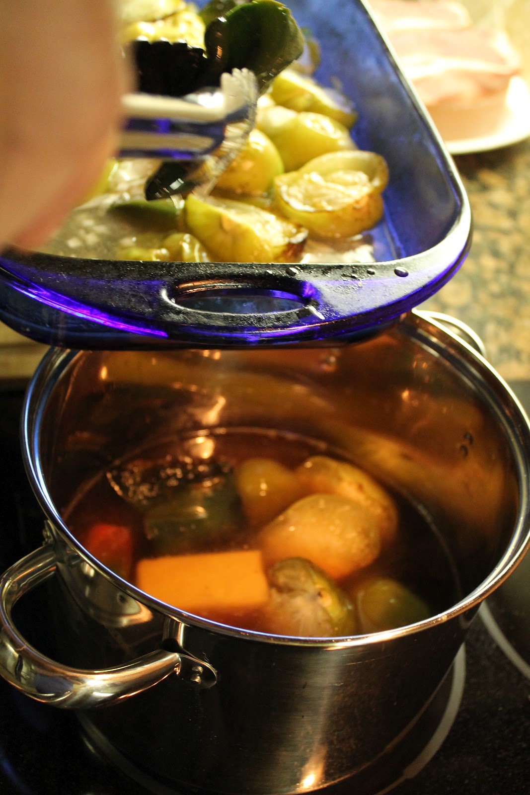 Texas Homemaking: Cooking with Jake :: Roasted Tomatillo Soup