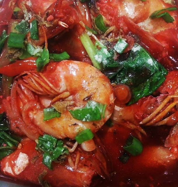 HIDUP BERDIKARI: RESEPI UDANG MASAK MERAH