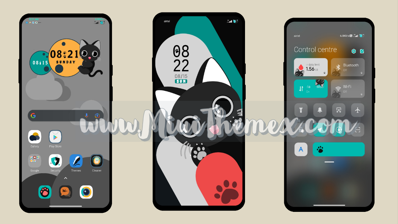 Cat House | Best Theme for MIUI 12 With charging Animation - MIUI Themes