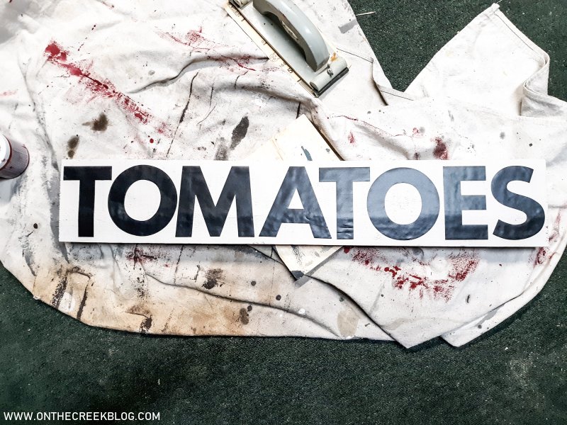 Vintage Inspired 'Tomatoes' Sign