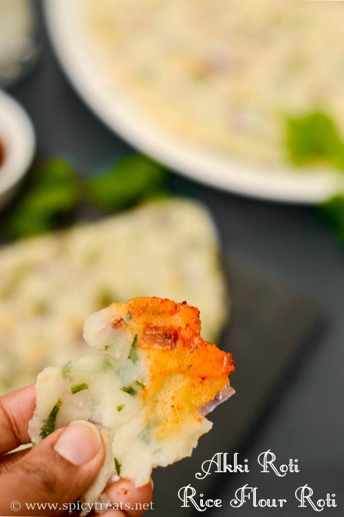 Spicy Treats: Akki Roti Recipe | Karnataka Special Akki Roti | Eay Rice ...