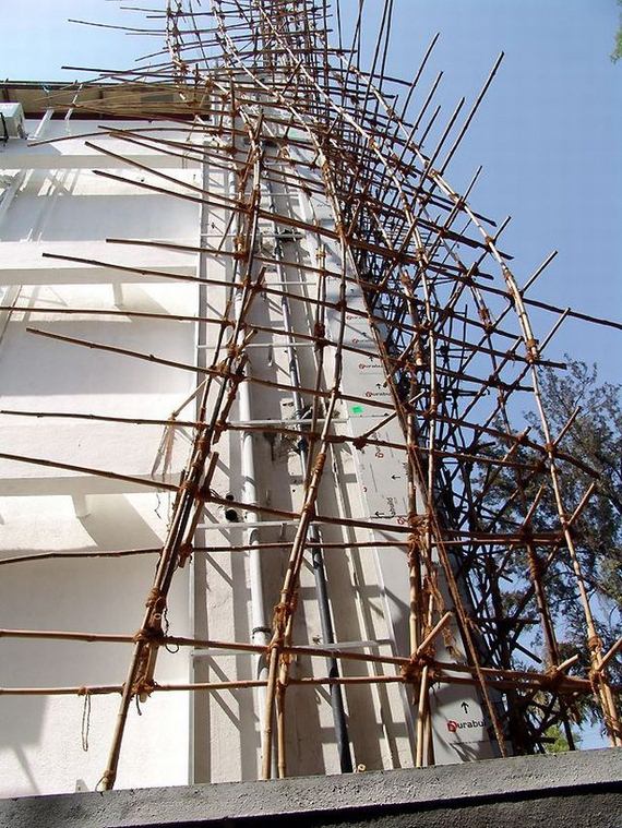 Amazing World: Amazing bamboo scaffolding in Asia