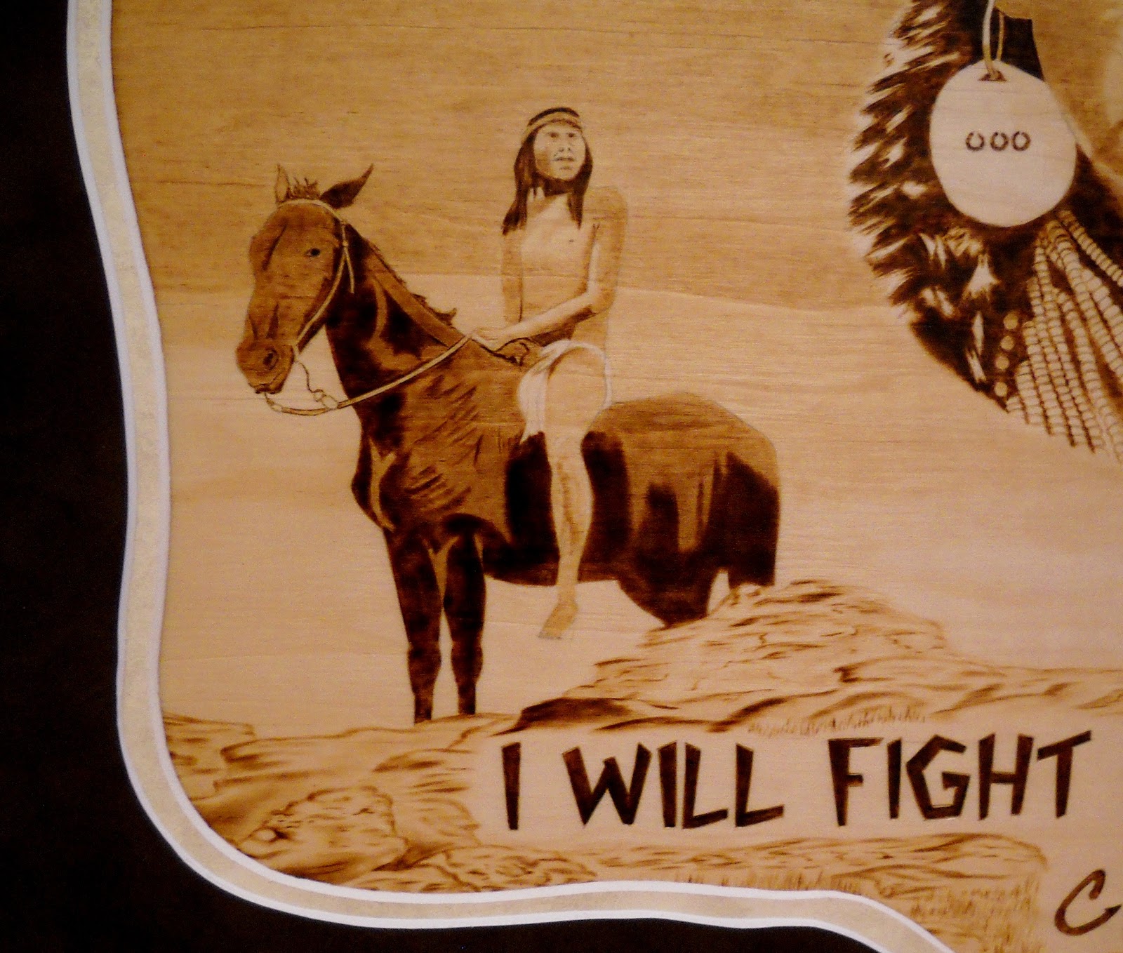 Joes Woodburning: Chief Joseph art - Pyrography