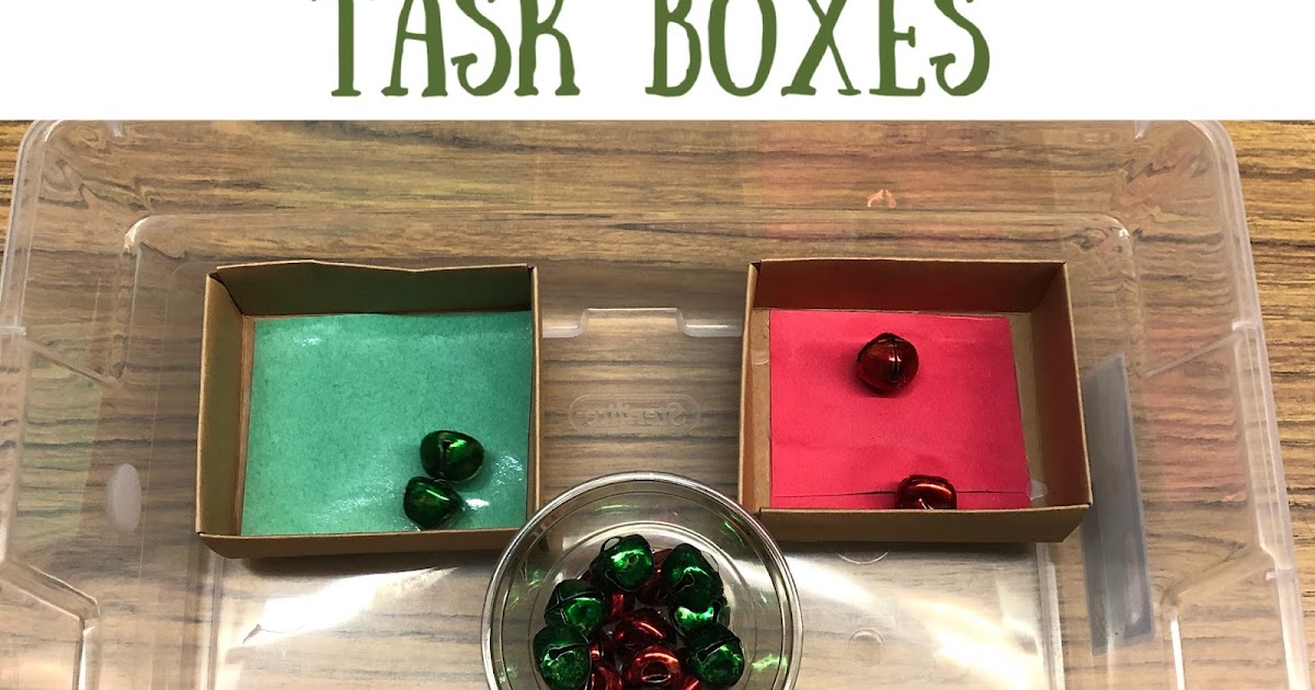 Little Miss Kim's Class: Holiday Themed Task Boxes for Special Education