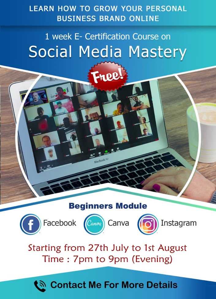 FREE FREE SOCIAL MEDIA MASTERY COURSE 05 OCT 20 TO 10 OCT 20