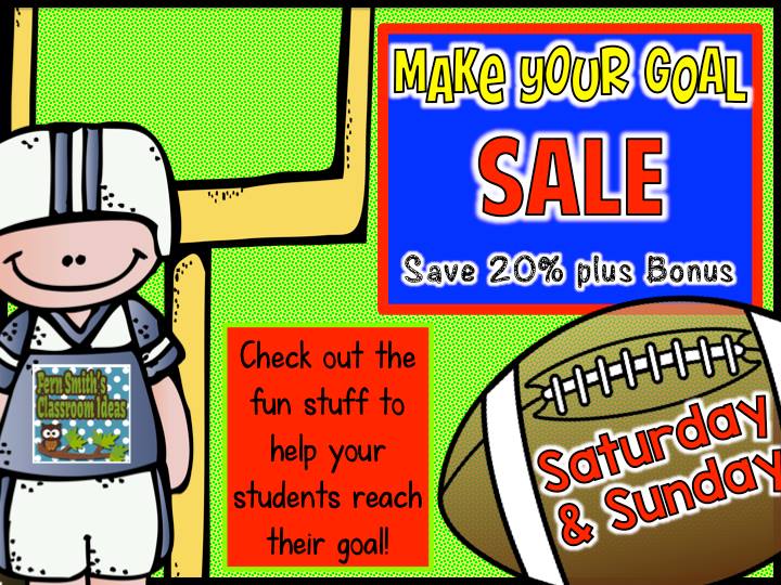 Superbowl Sale at TeachersPayTeachers - Fern Smith's Classroom Ideas!