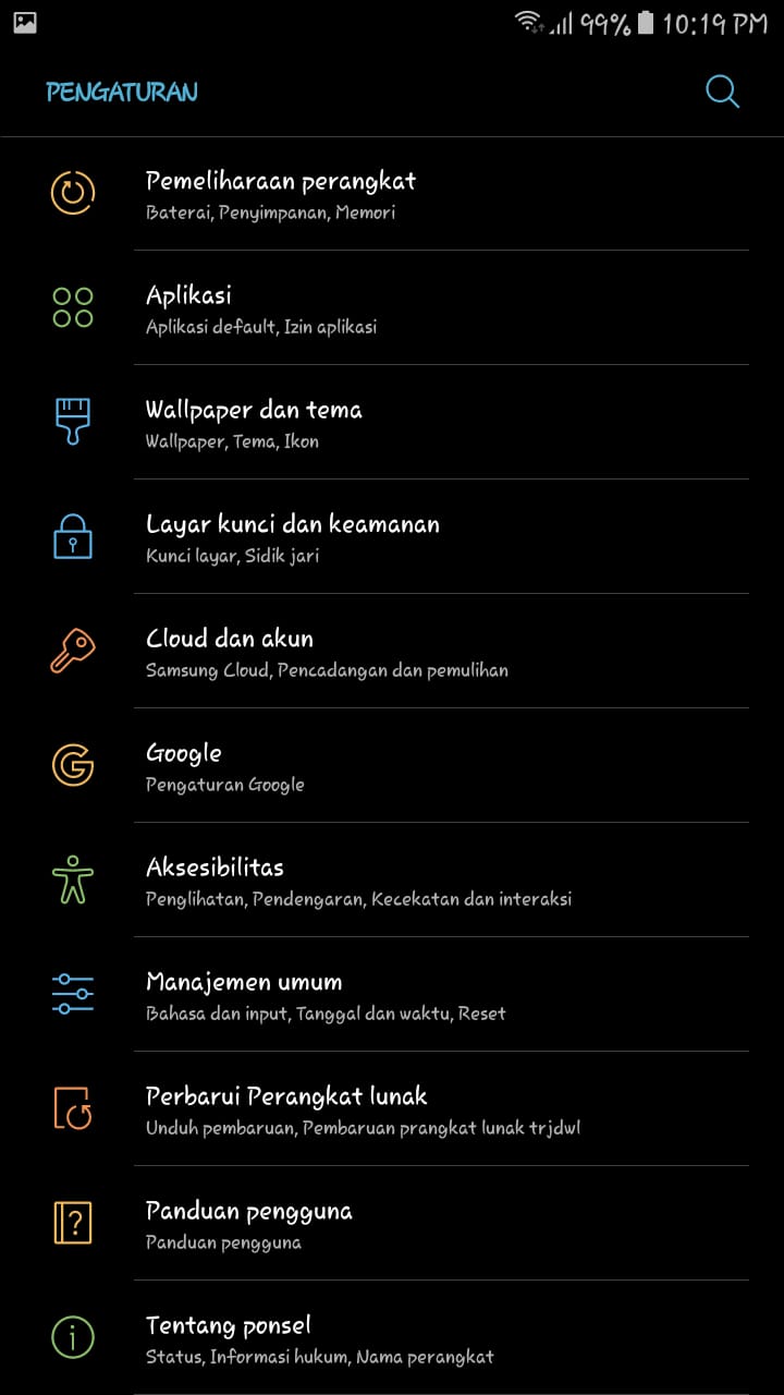 Cara Restart Hp Android kembali ke pengaturan pabrik